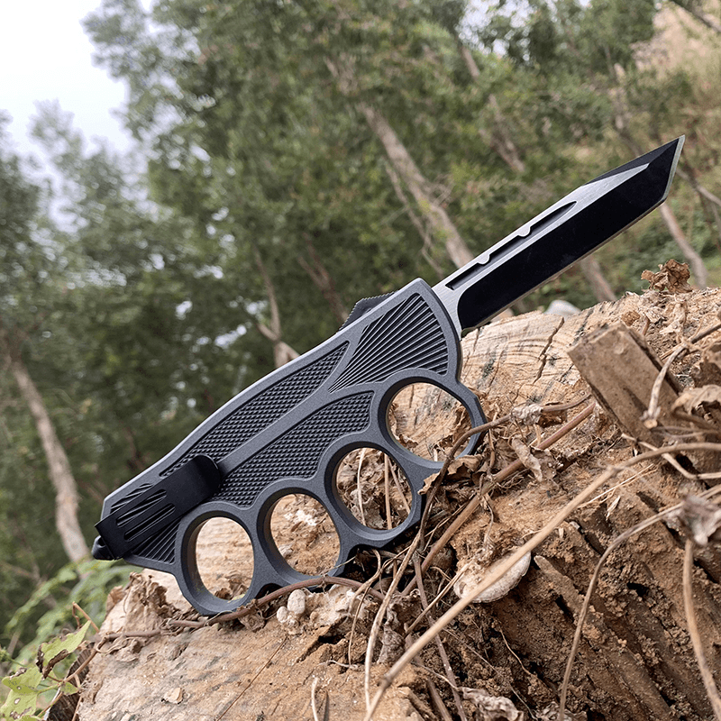 Skull Biker USA Knuckles OTF Knife – BFFGifts